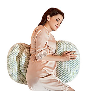 Echueuey Pregnancy Pillows,Pregnancy Pillows for Sleeping –Maternity Pillow, Side Sleeper Pregnancy Pillow,Pregnancy Wedge Pillows Green