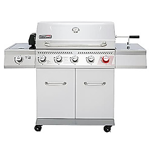 Royal Gourmet 5-Burner Propane Gas Grill with Side Burner, Stainless Steel Barbeque Grills, Silver, GA5404S