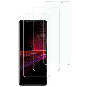 LCTONG (3 Pack) 9H Hardness Screen Protector for Sony Xperia 1 III- Bubble Free- Scratch Resistant- Easy to Install, Tempered Glass Screen Protector Compatible Sony Xperia 1 III