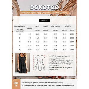Dokotoo Beach Vacation Clothes for Women 2025 Summer Sun Dress Smocked Empire Waist Ruffle Tiered Casual Mini Button Down Dresses Sexy T Shirt Short Dress Boho Sundress Cruise Outfits Grey Medium
