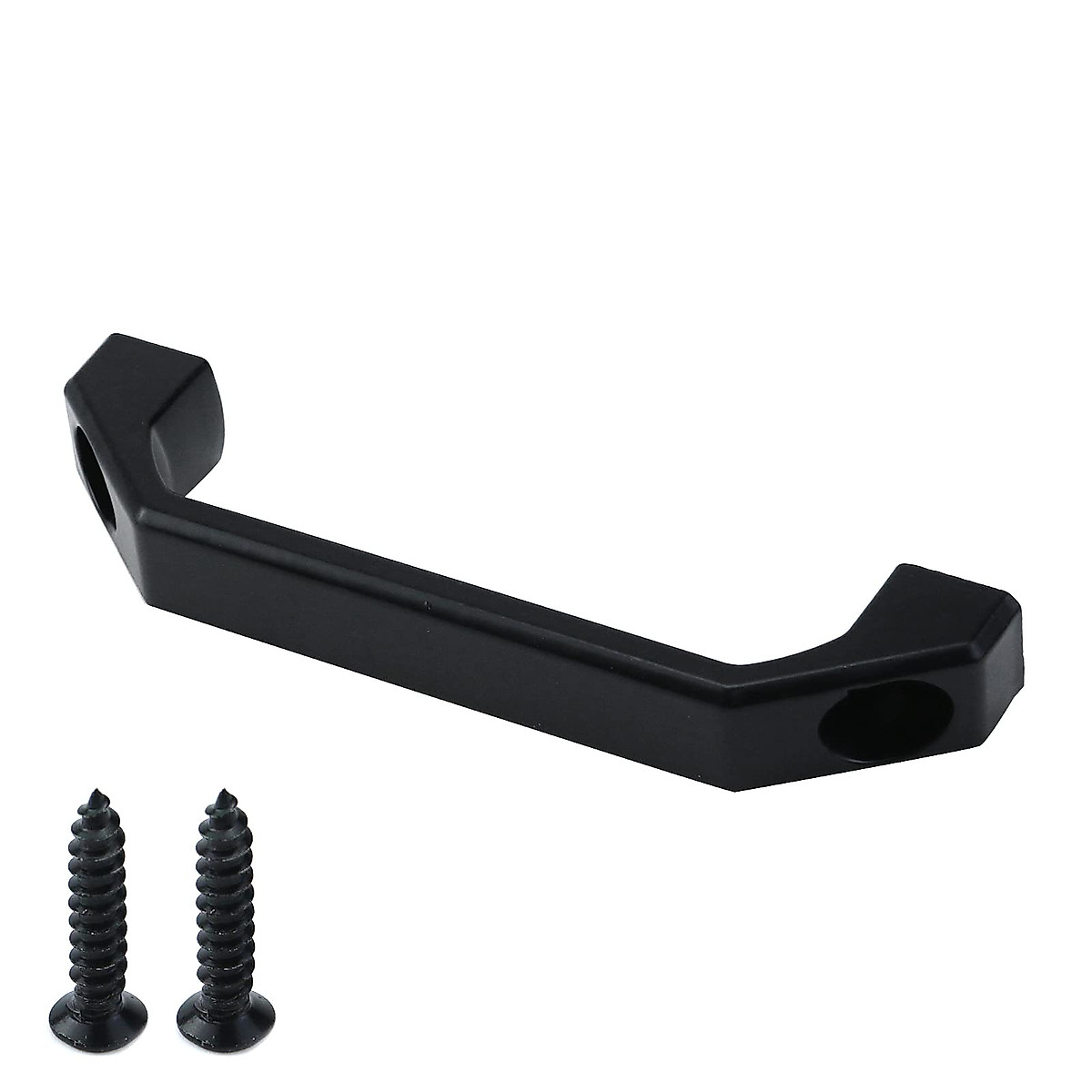 Semetall 2pcs Black Door Cabinet Pull Handles Suitable for Modern Drawer Handles Bridge Pulls Handles for Cupboard Arched Decorative Closets Door Handles Bookcases Cabinet Handles(140mm×33mm)