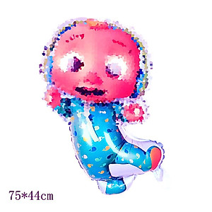 Pink Cartoon Birthday Party Supplies for Kids Decorations Flatware, Banner, Cups, Balloons, Napkins, Plates, Tablecloth, Cake Toppers Birthday Party Favor Pack Set for Boy and Girl