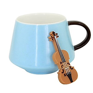 CHUYI Novelty and Cute Violin Shape Design 128GB USB 2.0 Flash Drive Pen Drive Memory Stick Storage Cool Thumb Drive U Disk Gift (Brown - 1 Pack)