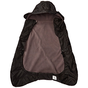 Ergobaby Fleece Lined Baby Carrier Winter Weather Cover, Black