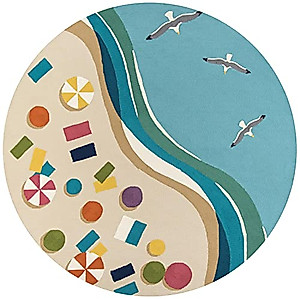 Momeni Rugs Veranda Collection Area Rug, 3'9" x 5'9", Blue