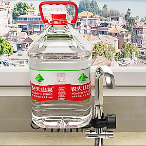 FWEHIO Faucet Sponge Holder with Hook Soap Dishcloth Hanger Brush Sink Caddy Drain Rack Space Aluminum Soap Sponge Brush Scrubber Sink Caddy Organizer (Double, Black)