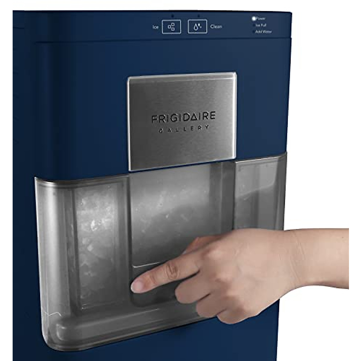 FRIGIDAIRE Gallery EFIC255 Countertop Crunchy Chewable Nugget Ice Maker, 44lbs per Day, Auto Self Cleaning, 2.0 Gen, Navy