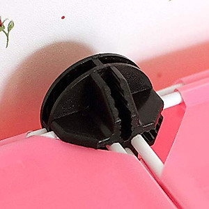 20 Pcs Wire Grid Cube Plastic Connectors for Modular Closet Storage Organizer and Wire Grid Cube Storage Shelving - White