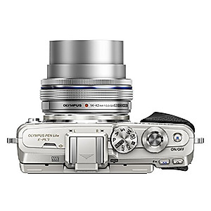 Olympus E-PL7 16MP Mirrorless Digital Camera with 3-Inch LCD with 14-42mm EZ Lens (Silver) - International Version