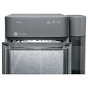 GE Profile Opal 2.0 | Countertop Nugget Ice Maker with Side Tank | Ice Machine with WiFi Connectivity | Smart Home Kitchen Essentials | Stainless Steel
