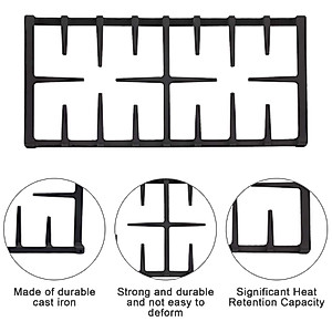 WB31X27150 Grate Replacement Parts Center Gratefor GE Gas Stove Replace WB31X24737 AP5985159 Gas Range Burner Grate