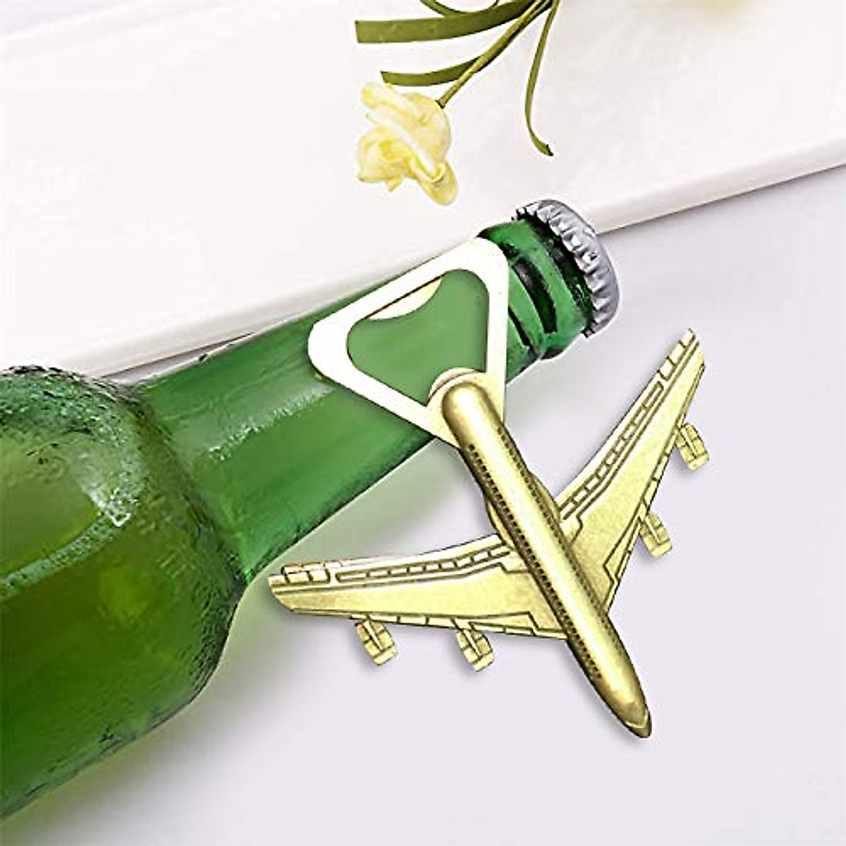 Airplane Bottle Opener Aviation Gifts for Pilot Airplane Decor Birthday Gift for Veteran Plane Beer Bottle Opener