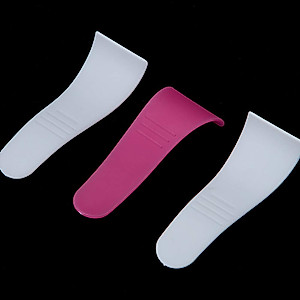 ccHuDE 20 Pcs Hair Removal Spatulas Sticks, Plastic Mask Scraper Waxing Applicator Depilatory Creams Hair Waxing Removal Tools, Ergonomic Design, Reusable, Comfortable to Hand Feeling, Unisex