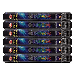 Hem 7 Chakra Incense Sticks Agarbatti Masala Quality Incense Hand Rolled in India for Healing Meditation Yoga Relaxation Prayer Peace (6)