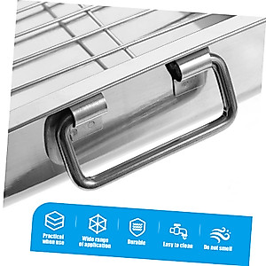 LABRIMP 1 Set Baking Tray Cooling Rack Heavy Duty Ovenware Pan Baking Roasting