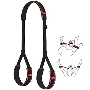 Sex Toys Sex Bondage Legs Restraints, Thigh Sling Adjustable Sex Straps, Bed Restraints for Couples Sex BDSM Toys, Bondage Rope Kit Restraints Tape Cuffs Collar