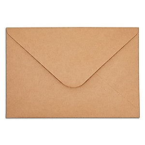 48 Packs Blank Brown Cards with Envelopes, 4x6 Printable Postcards for Wedding Invitations, Birthdays, Baby Showers