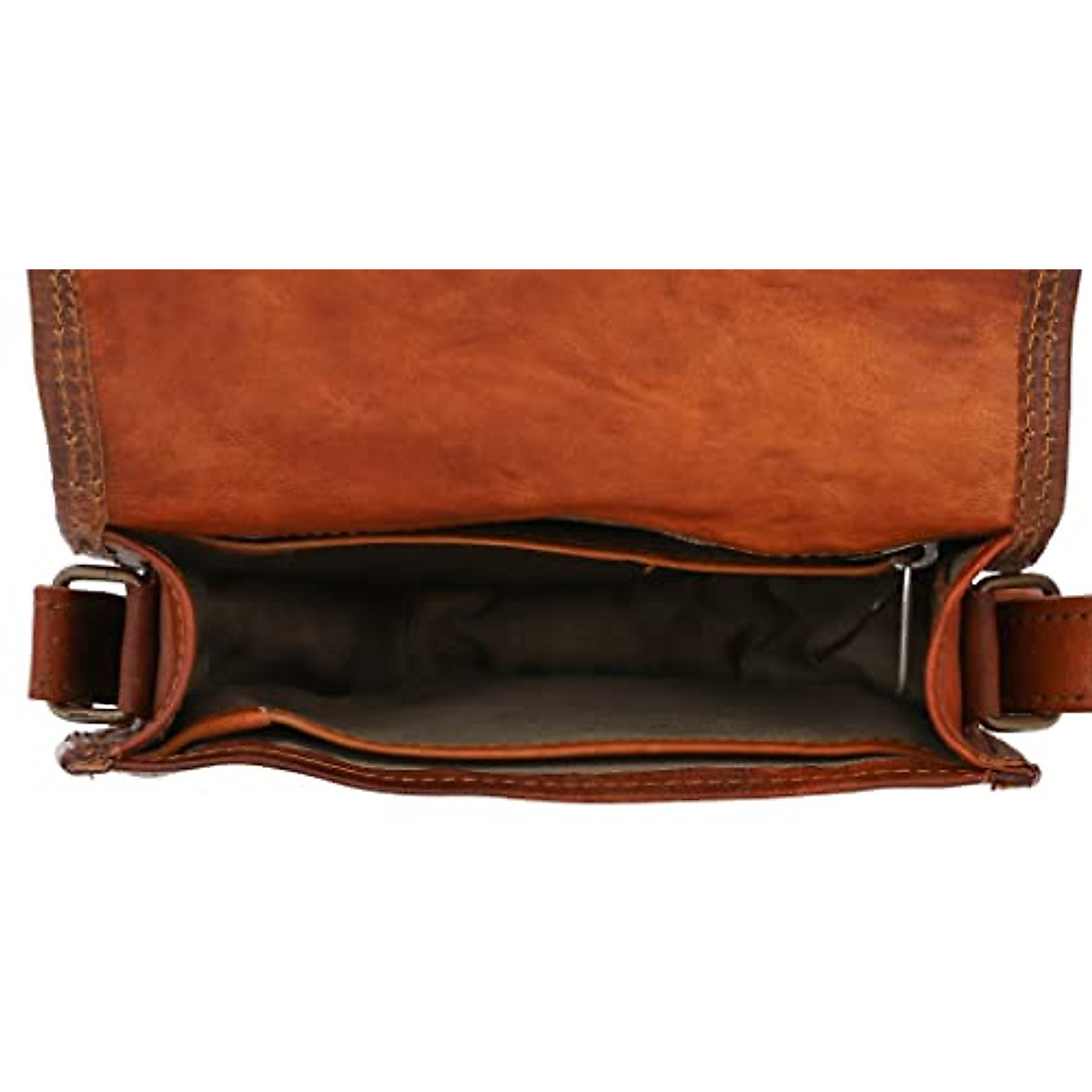 Gusti Handbags shoulder bag/satchel ladies vintage Brown leather true leather - Rosa