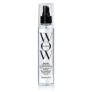 Color Wow Speed Dry Blow Dry Spray – Cuts blow dry time by at least 30%; Clinically proven; Alcohol free; Heat protectant; Helps prevent breakage and color fade; Cruelty free and gluten free