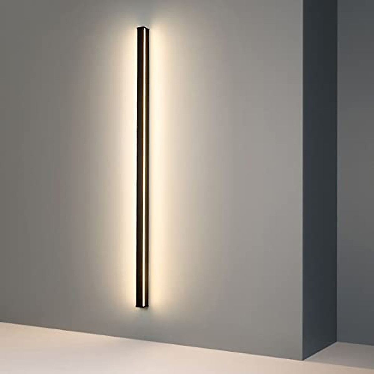 Ozarke Minimalist Creative Long Wall Lamp Modern LED Background Wall Lamp Living Room Bedside Aluminum Wall Light Ligting Sconce (60 inches Hard Wired)