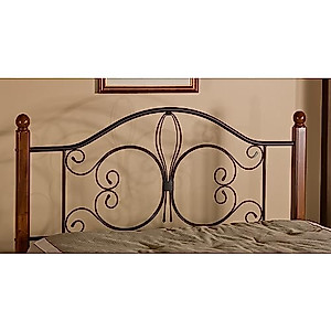 Hillsdale Furniture Hillsdale Milwaukee Post Without Bed Frame King Headboard, Textured Black