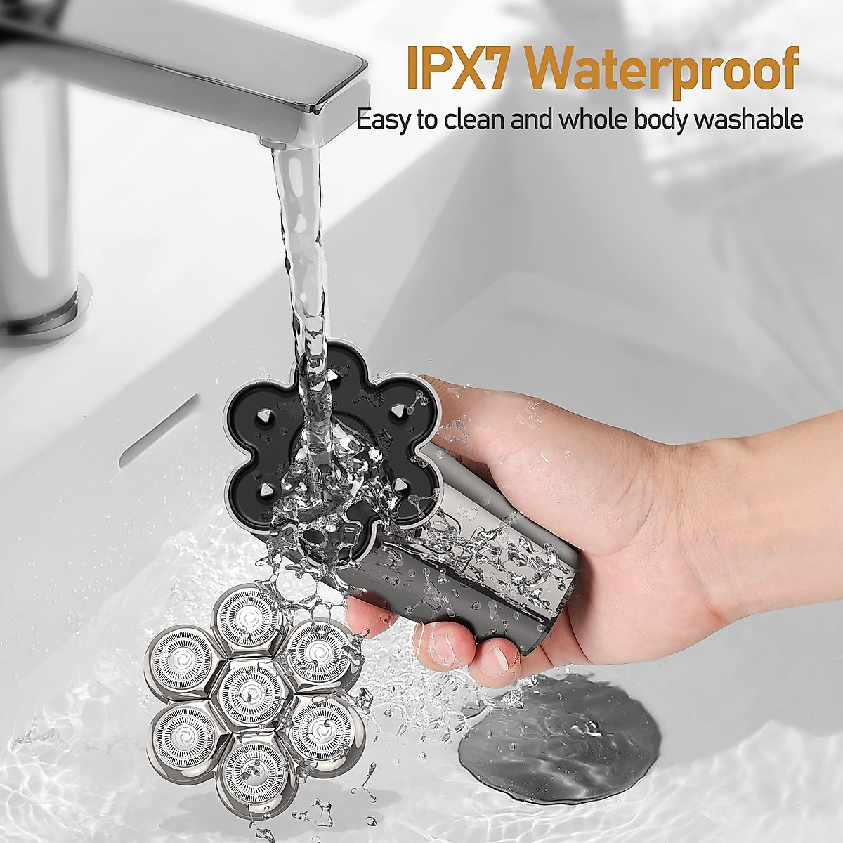 Head Shavers for Bald Men, JIMSTER Electric Shavers for Bald Head Cordless, Bald Head Shavers for Men, 5-in-1 Men's Electric Shaver