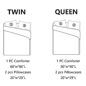 DYcolor 3D Red Flowers Girl Sugar Kiss Skull Printed Quilt, 3-Piece Gothic Crown Skull Skeleton Comforter Set with 1 Comforter and 2 Pillow Cases for Kids Women and Men (Queen)