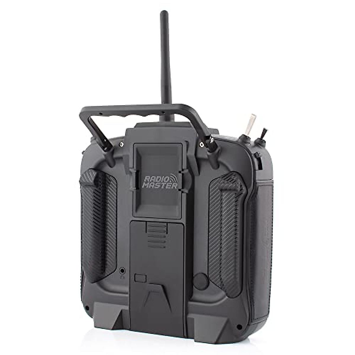 RadioMaster TX16S Mark II MAX Edition 2.4GHz 16 Channel EdgeTX OpenTX Radio Transmitter Leather Grips CNC Finished Components Mode 2 (Carbon Black, ELRS w/ AG01)