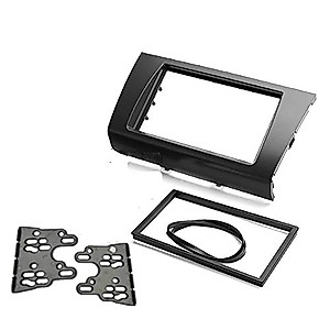 YuYue Radio Stereo Panel for Suzuki Swift 2005-2010 2 Din Car Radio Frame Fascia Panel DVD Stereo CD Panel Dash Mount Refit Installation Trim Kit Frame (Black)