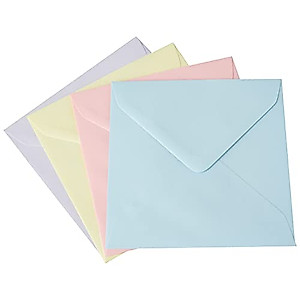 Craft UK 2374-200 5X5 Envelopes in Assorted Colours