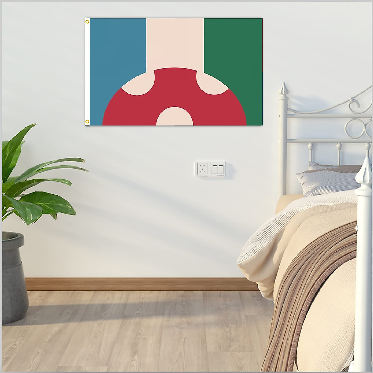 Kinoko Kingdom Flag Dream Smp Kinoko Kingdom Flag 3x5 FT Banner, Manberg Flag Double-Sided, 2 Brass Grommets for Indoor and Outdoor Flagging Room Dormitory Decoration