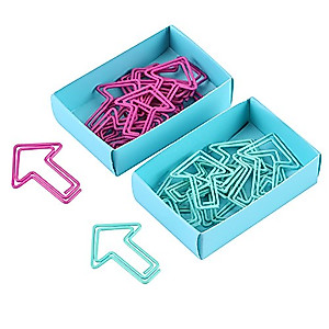 12PcsShape Paper Clips Metal Funny Document Clips for School Office Bookmark Marking Organizing Stationery Supplies(Light Blue)
