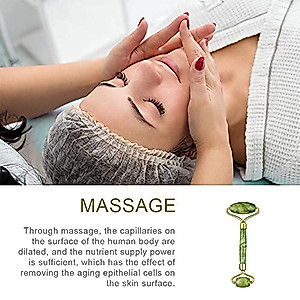 Women's Beauty Tools Jade Roller Two Piece Set Natural Jade For Face - Reduce Wrinkles and Age Puffy Eyes, Firms Skin