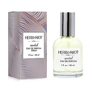 Herb & Root Santal Perfume for Men or Women | Raw Indian Sandalwood with hints of Leather and Balsam | Woody Unisex Scent Perfume Spray | Vegan and Paraben Free | Made in the USA