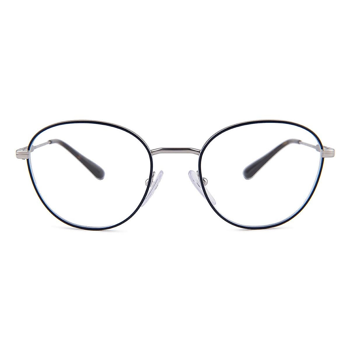 Prada PR 52VV - 2601O1 Eyeglass Frame CONCEPTUAL BLUE/MATTE SILVER w/DEMO LENS 50mm