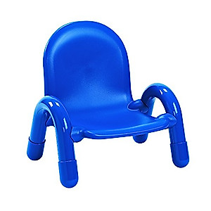 Angeles Baseline Toddler 36" Round Table and 4 Chairs Set, Red-Blue AB74912PB5, Kids Activity Homeschool, Preschool, Daycare or Classroom Furniture