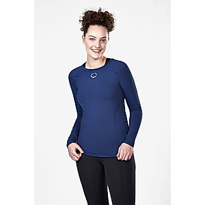 EvoShield Women's Standard Long Sleeve, Navy, Medium