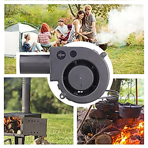 Wathai BBQ Air Mover Blower Fan 12V 97mm x 33mm,Variable Speed Centrifugal Fan with 110V - 240V AC Plug for Camping Quick Charcoal Starter,Outdoor Cooking,Fireplace,Bellows,Wood Stove or Drying Boots