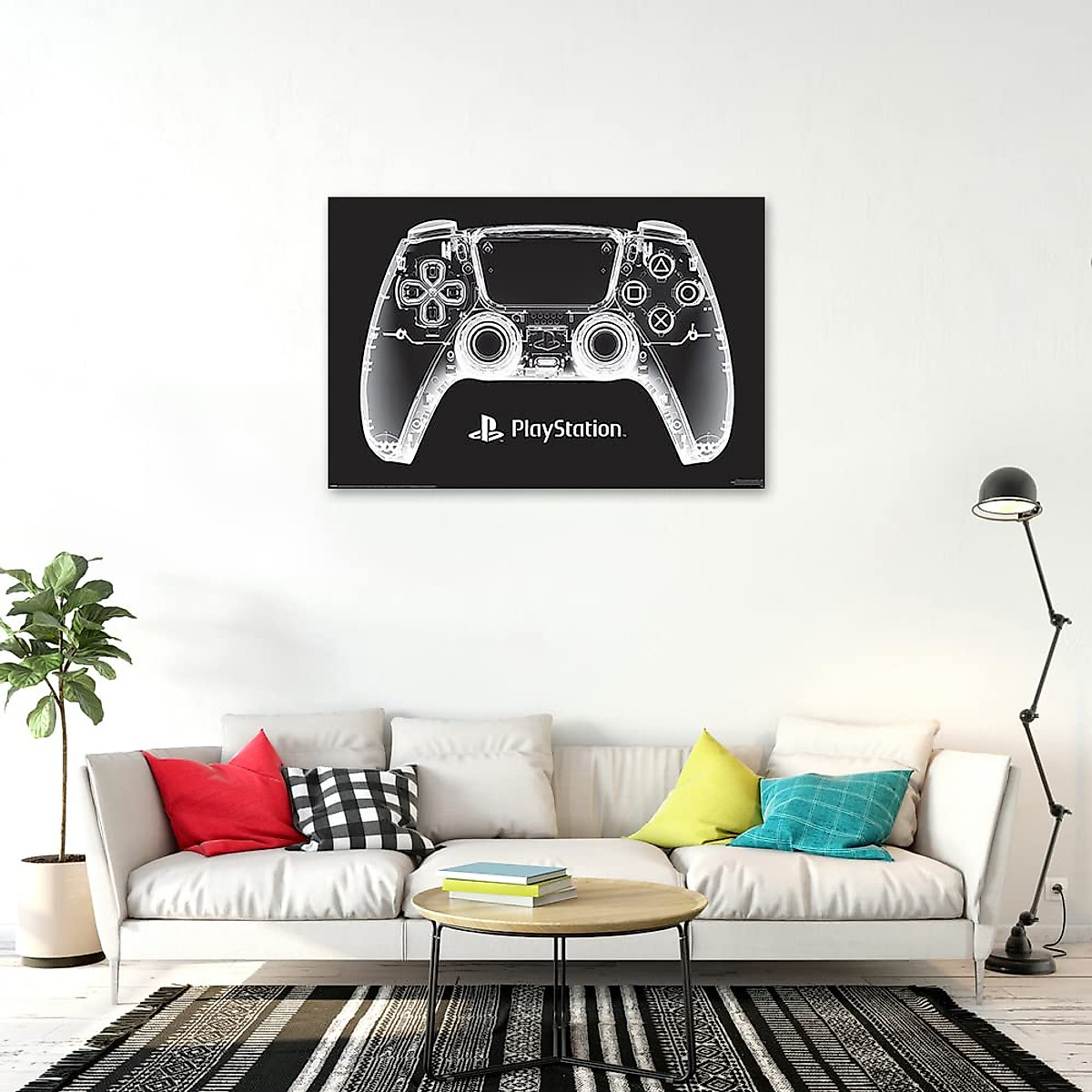 PlayStation - Gaming Poster (X-Ray Gaming Controller/Pad) (Size: 36" x 24")
