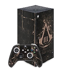 Head Case Designs Officially Licensed Assassin's Creed Old Notebook III Graphics Matte Vinyl Sticker Gaming Skin Decal Cover Compatible with Xbox Series X Console and Controller Bundle