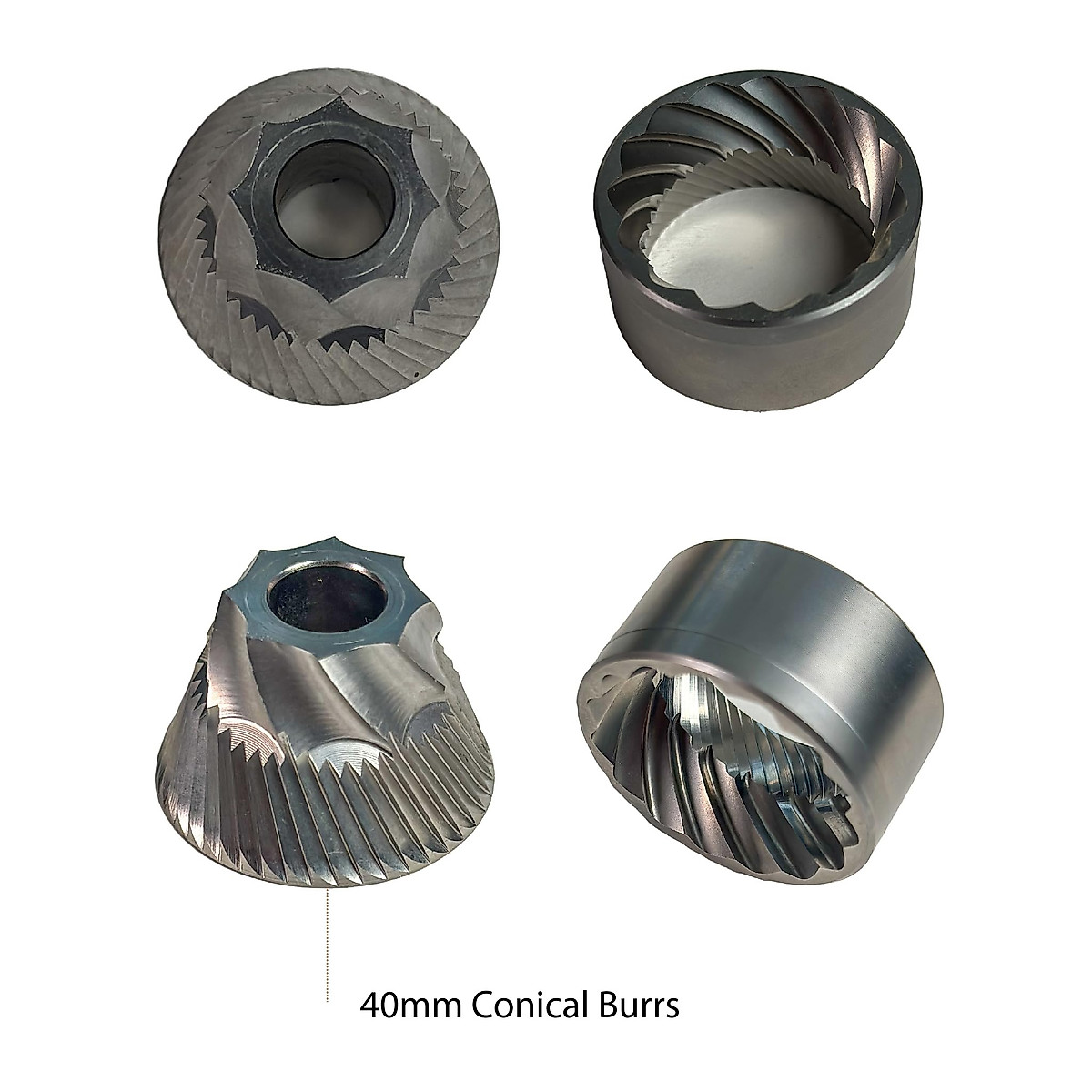 MiiCoffee D40+ Single Dose Coffee Grinder (Black)