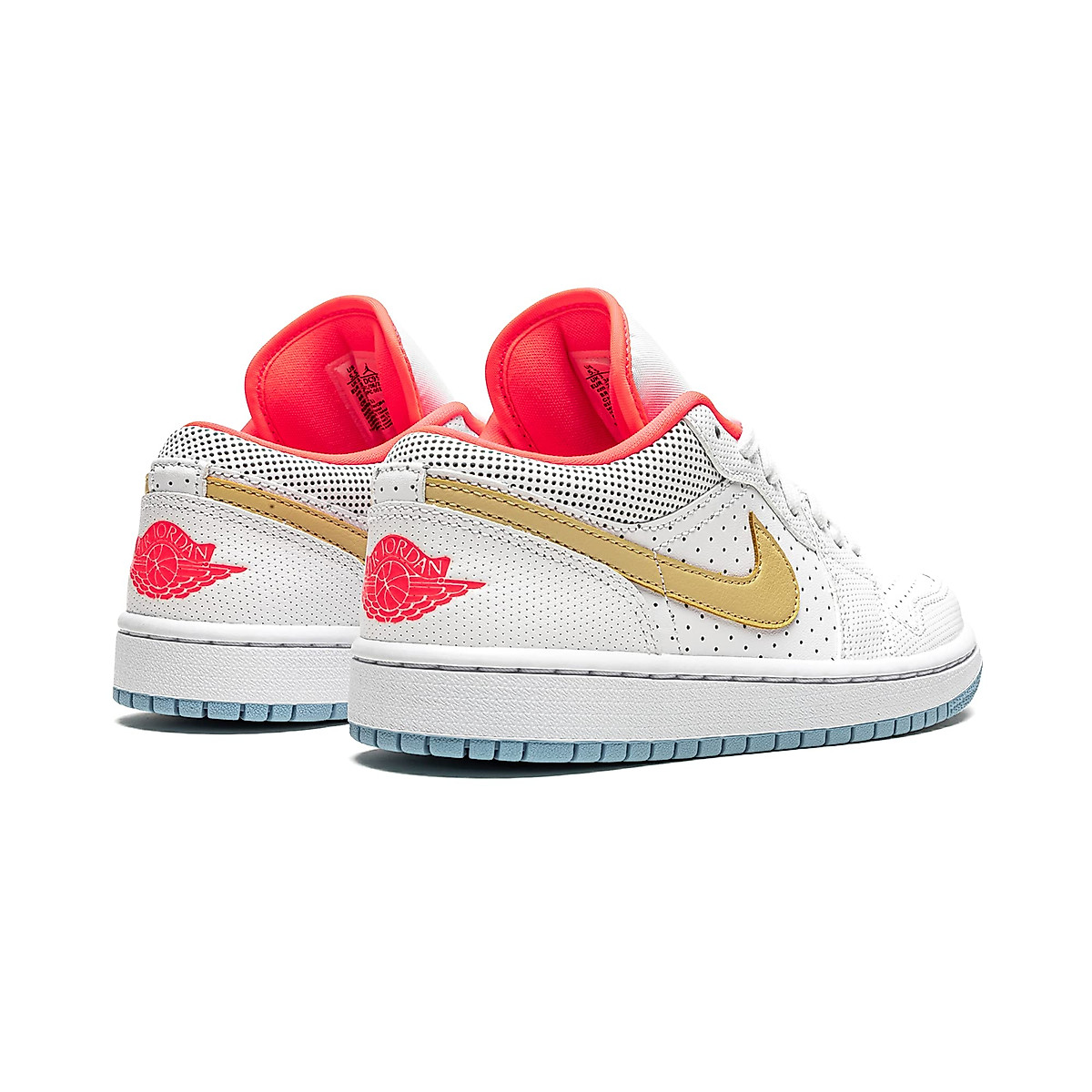 Jordan Womens WMNS Air 1 Low SE DC9509 100 White/Sesame/Flash Crimson - Size 11W