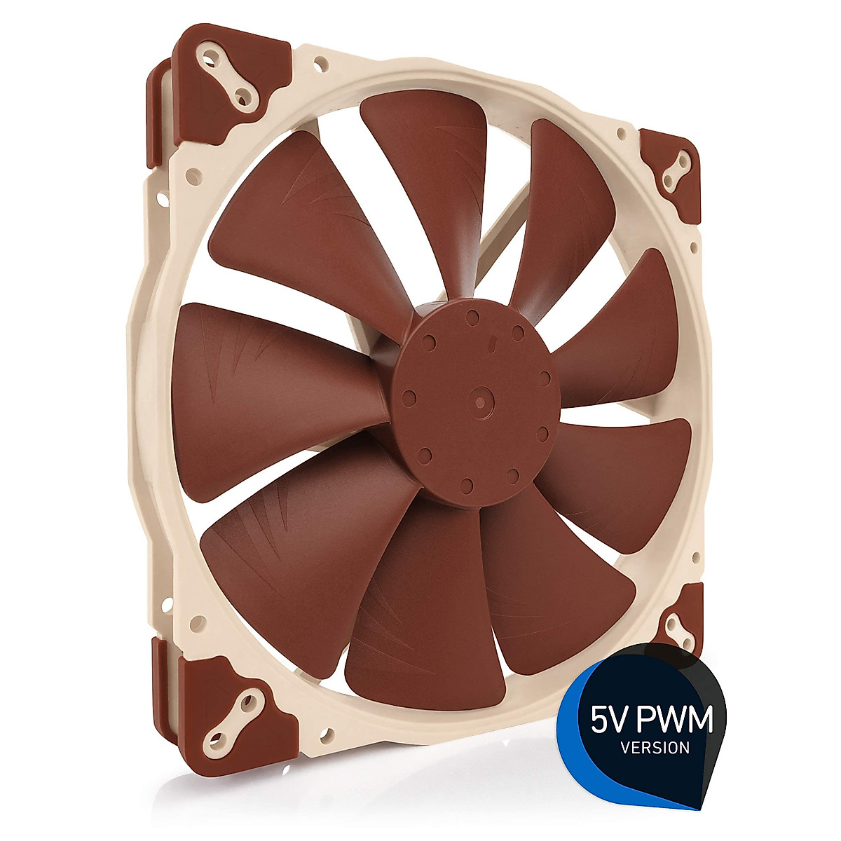 Noctua NF-A20 5V PWM, Premium Quiet Fan with USB Power Adaptor Cable, 4-Pin, 5V Version (200x30mm, Brown)
