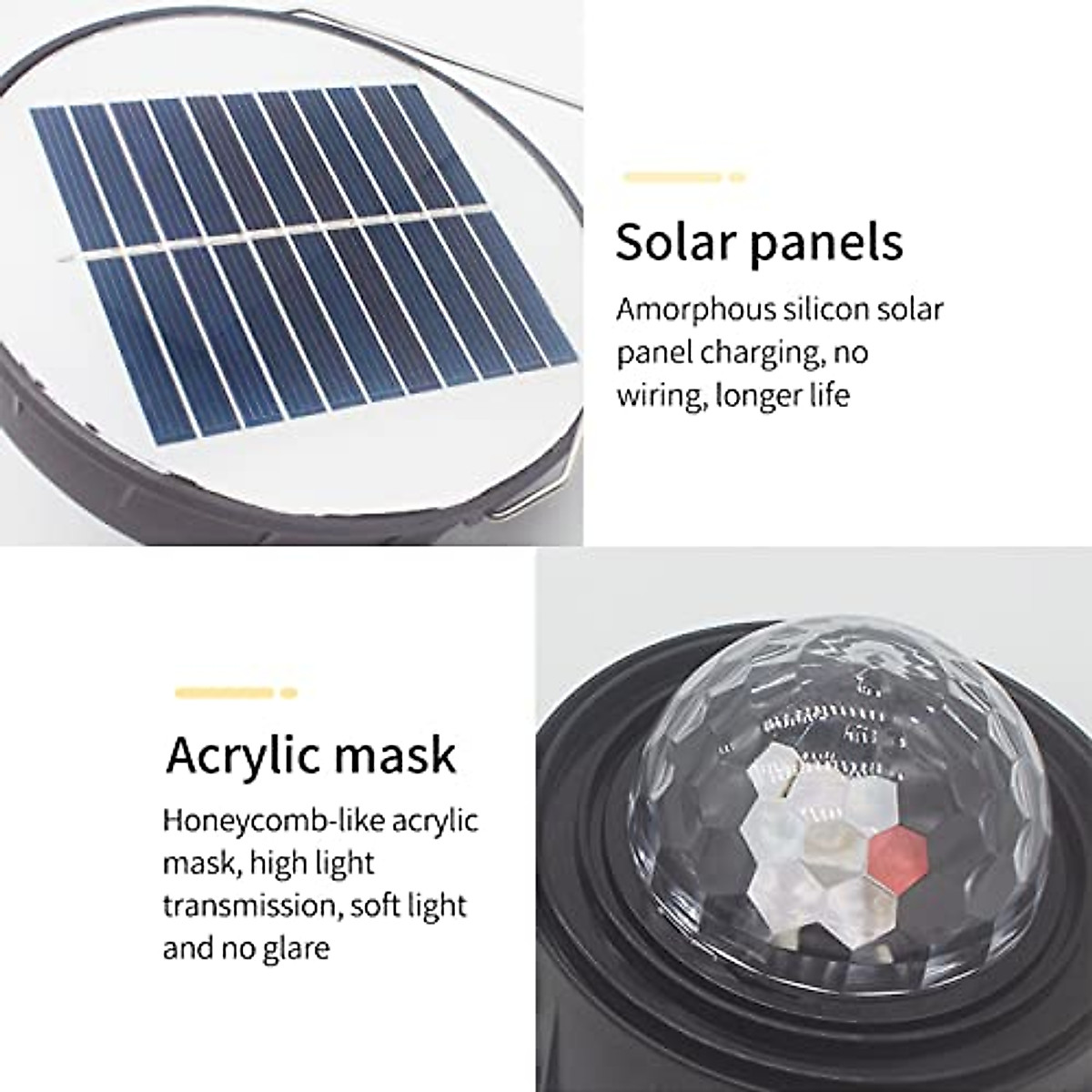 Solar Pathway Lights 2 Pack IP65 Outdoor Garden Waterproof Path Lights, 2 Modes with Auto On/Off Landscape Lights for Lawn Yard Walkway Driveway Holiday Decoration Lighting