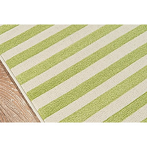 Momeni Rugs , Baja Collection Contemporary Indoor & Outdoor Area Rug, Easy to Clean, UV protected & Fade Resistant, 2'3" x 4'6", Green