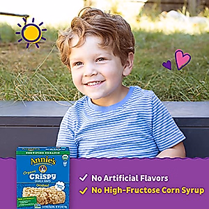 Annie's Organic Original Crispy Snack Bars, Gluten Free, 3.9 oz, 5 ct.