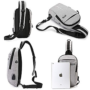 AmHoo Sling Backpack Anti Theft Waterproof Crossbody Bag Fashion Daypack Blue