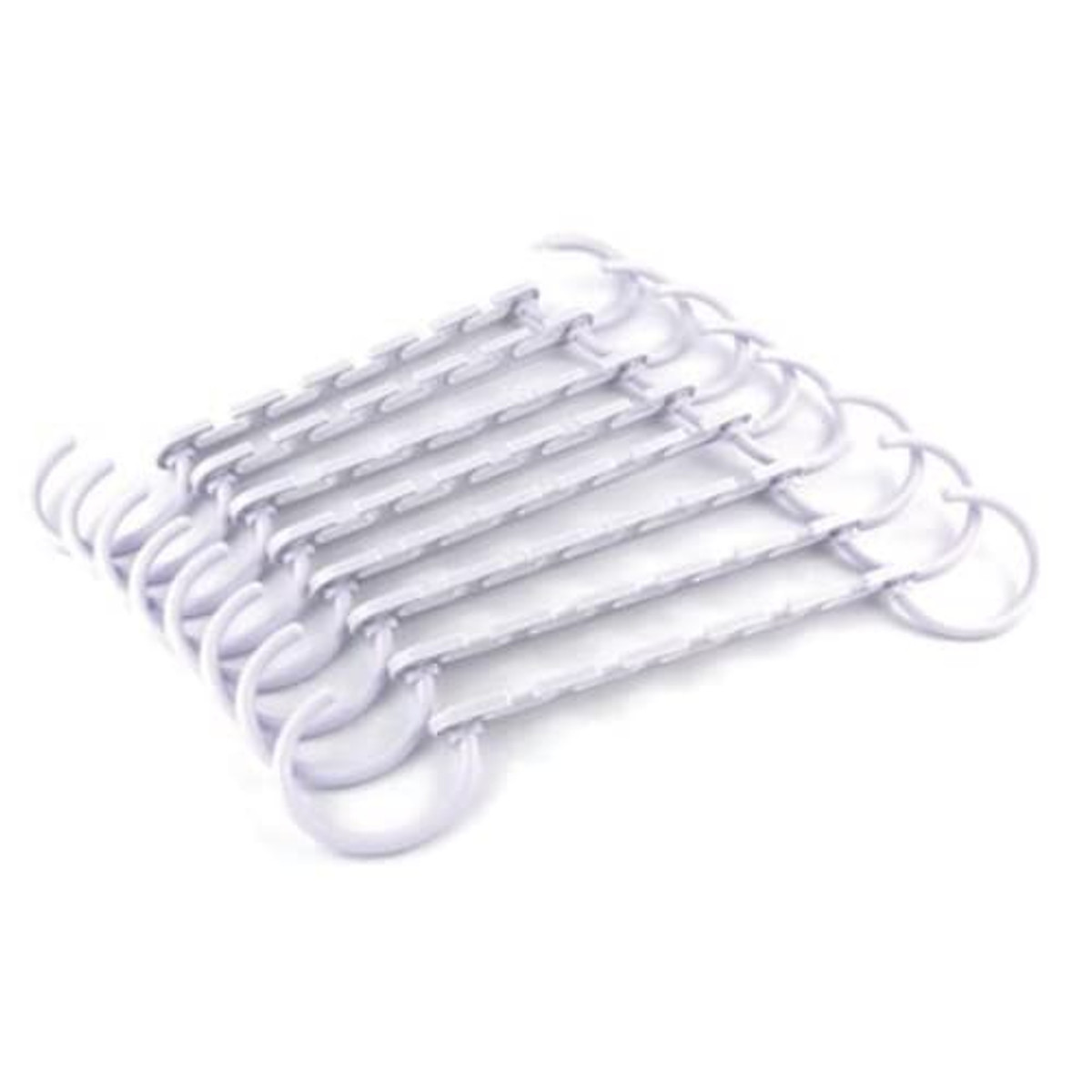 household trends 8 Pack Space Saving Closet Hangers White