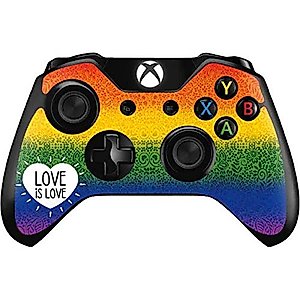 Skinit Decal Gaming Skin Compatible with Xbox One Controller - Originally Designed Love is Love Rainbow Design