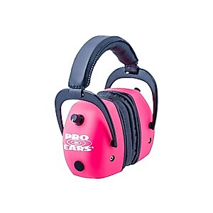 Pro Ears - Pro Mag Gold - Electronic Hearing Protection and Amplification - NRR 30 - Shooting Range Ear Muffs, Pink